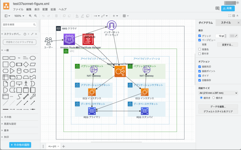 AWS の AI エージェント、Bedrock Engineer の「Diagram Generator」で構成図自動生成を試してみた ...